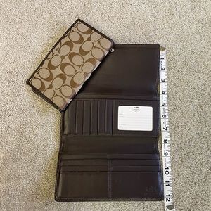 Coach | Bags | Coach Walletcheck Book Cover | Poshmark